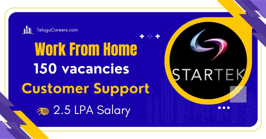 Startek Work From Home Jobs 2025 | Customer Support Executive | No Fees ...