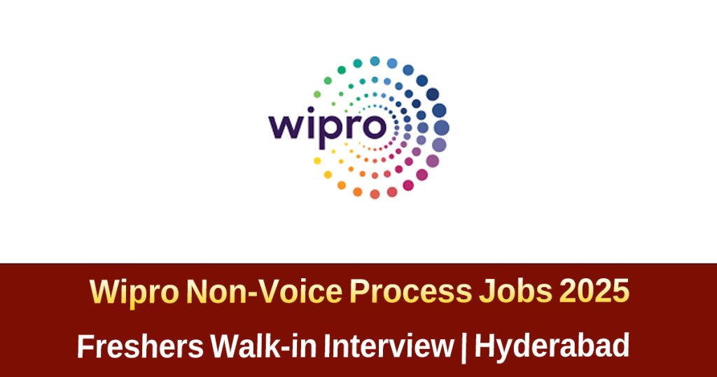 Wipro Non-Voice Process Jobs 2025 – Freshers Hyderabad Hiring Apply Now - Telugu Careers.com
